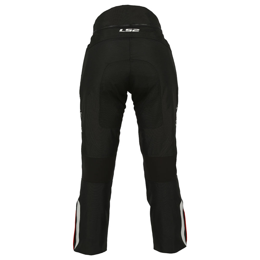 Calça LS2 Chart Lady Preto Vermelho