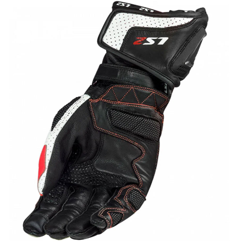 Luva LS2 Swift Racing Preto Vermelho