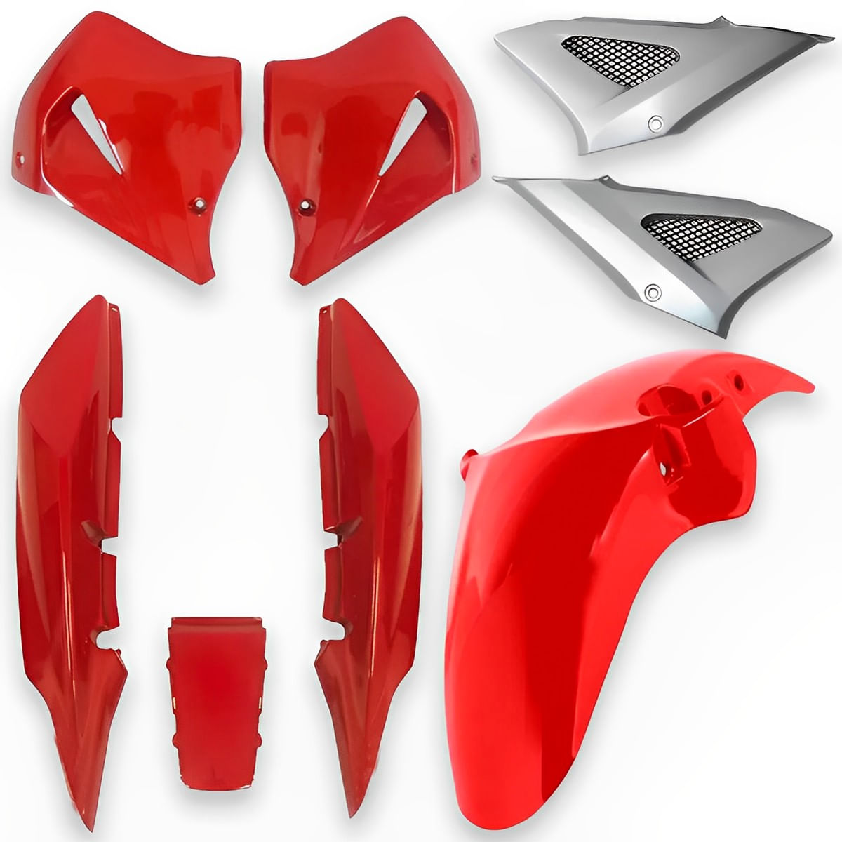 Kit Carenagem Completo Cbx 250 Twister 2003 Vermelho