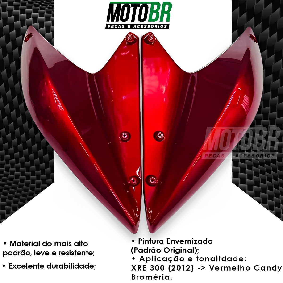 Aba Tanque XRE 300 2012 Vermelho Candy Broméria - Sportive - MotoBR