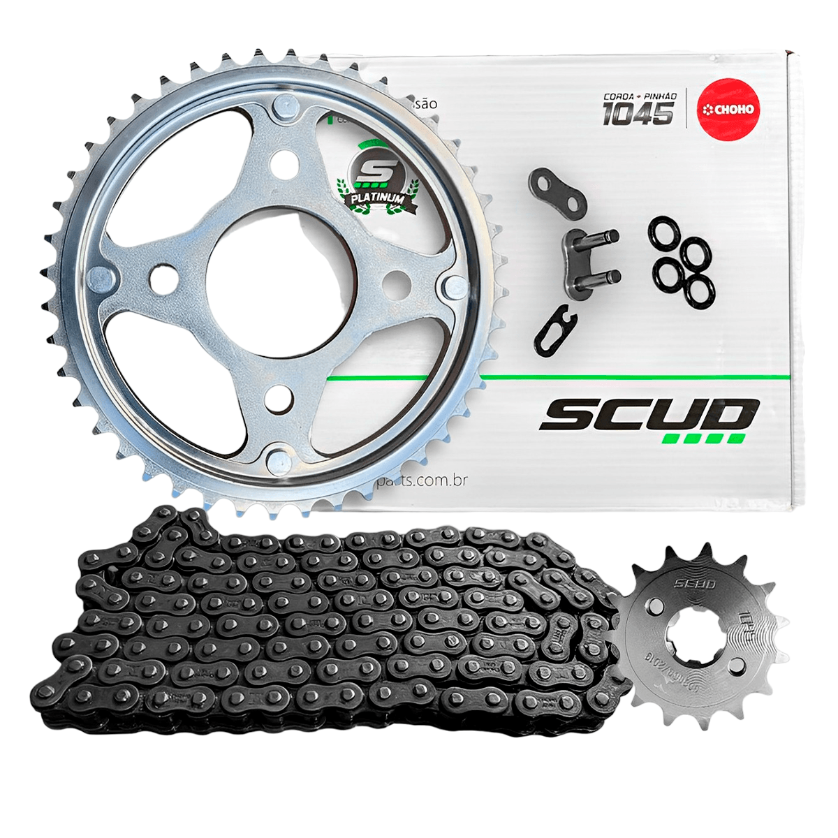 Kit Relação Fan 125 2009 Até 2013 Com Retentor - Scud