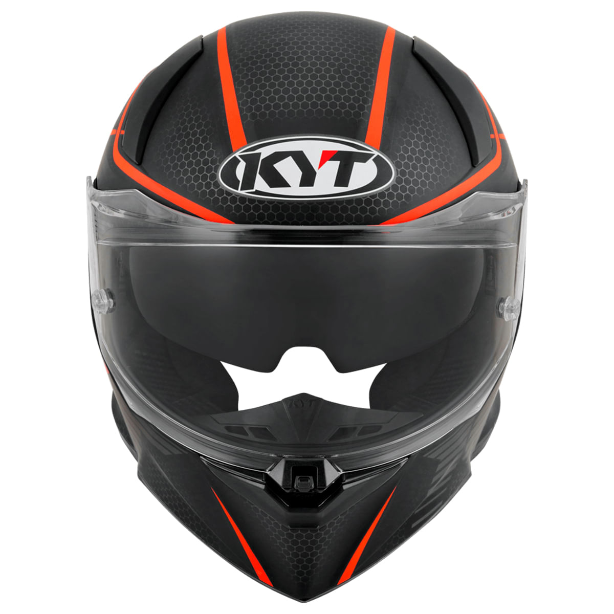 Capacete KYT R2R Concept Fosco Preto Vermelho
